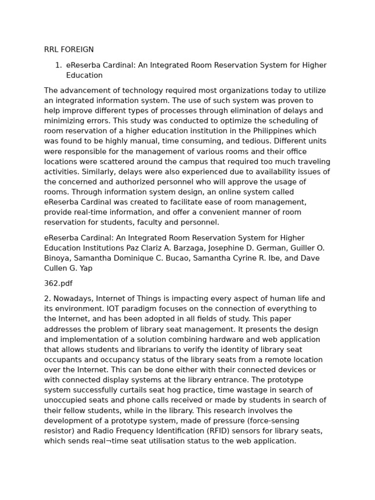 Rrl Foreign | PDF | Internet Of Things | Libraries