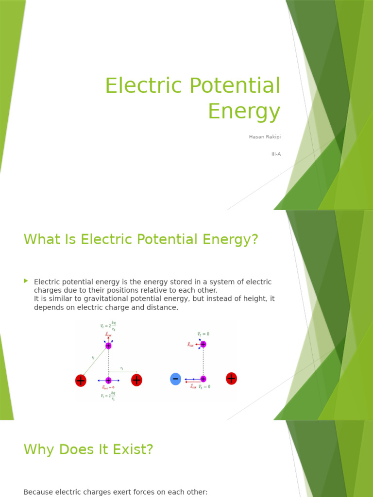 Understanding Electric Potential Energy | PDF