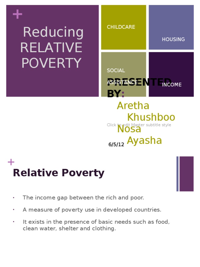 Reducing Relative Poverty: Presented BY | PDF | Poverty Threshold ...