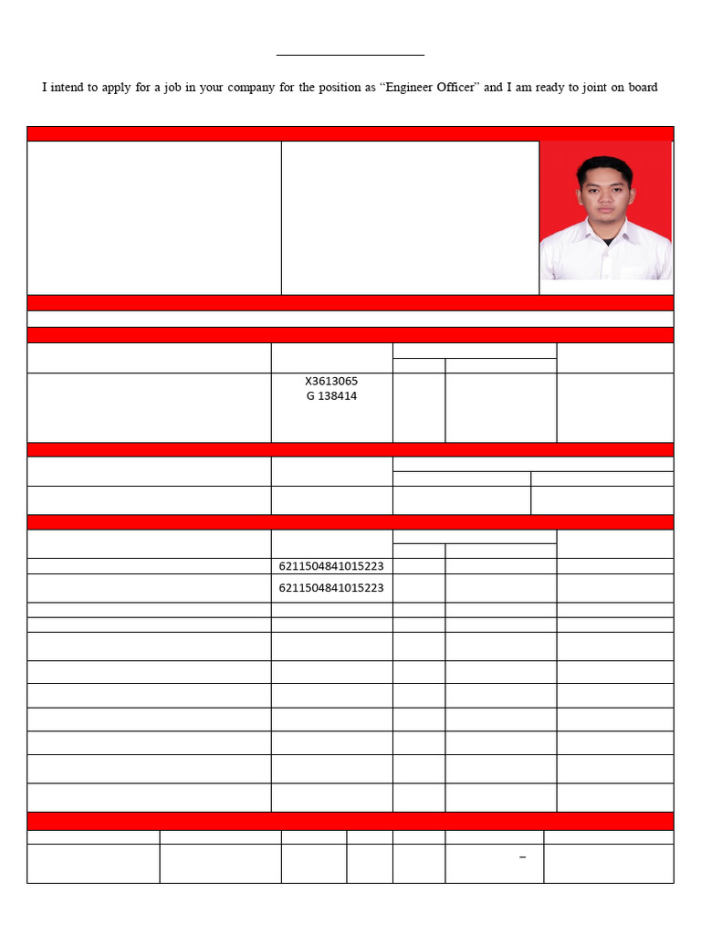 Engineer Officer CV of Muhammad Wahyudi | PDF | Freight Transport | Ships