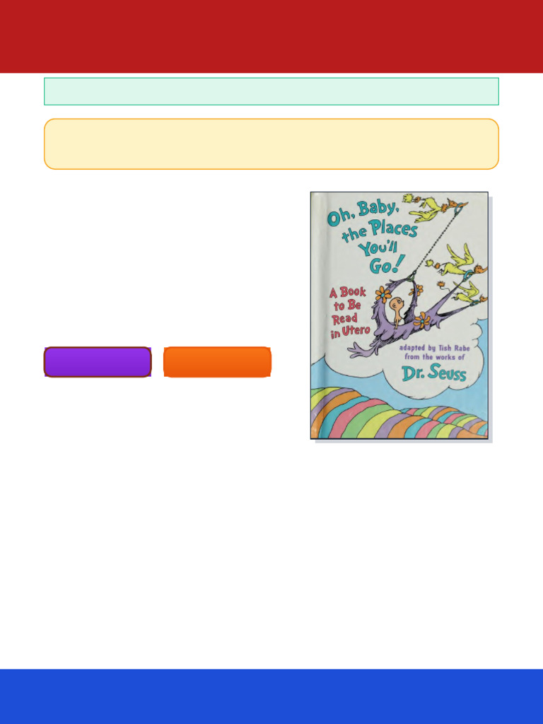 Oh Baby The Places You ll Go Dr Seuss Tish Rabe (Author) ebook revised ...
