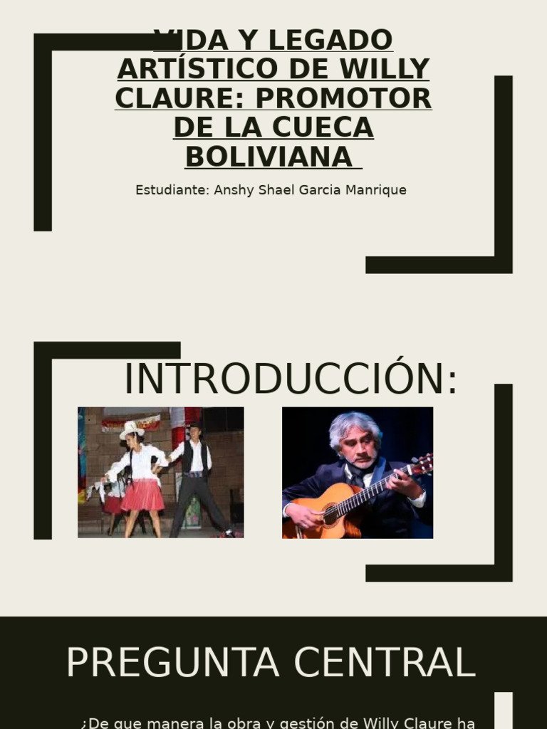 Vida y Legado Artístico de Willy Claure Diapositivas | PDF