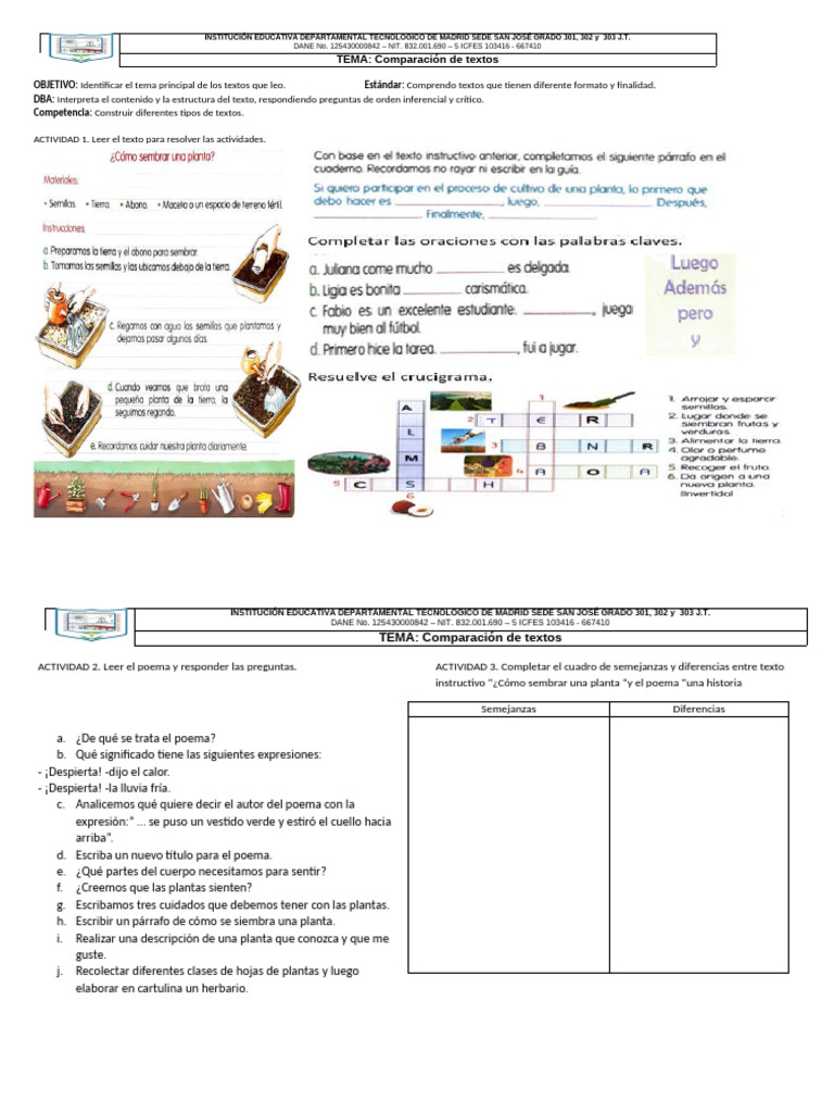 Comparación de Textos | PDF