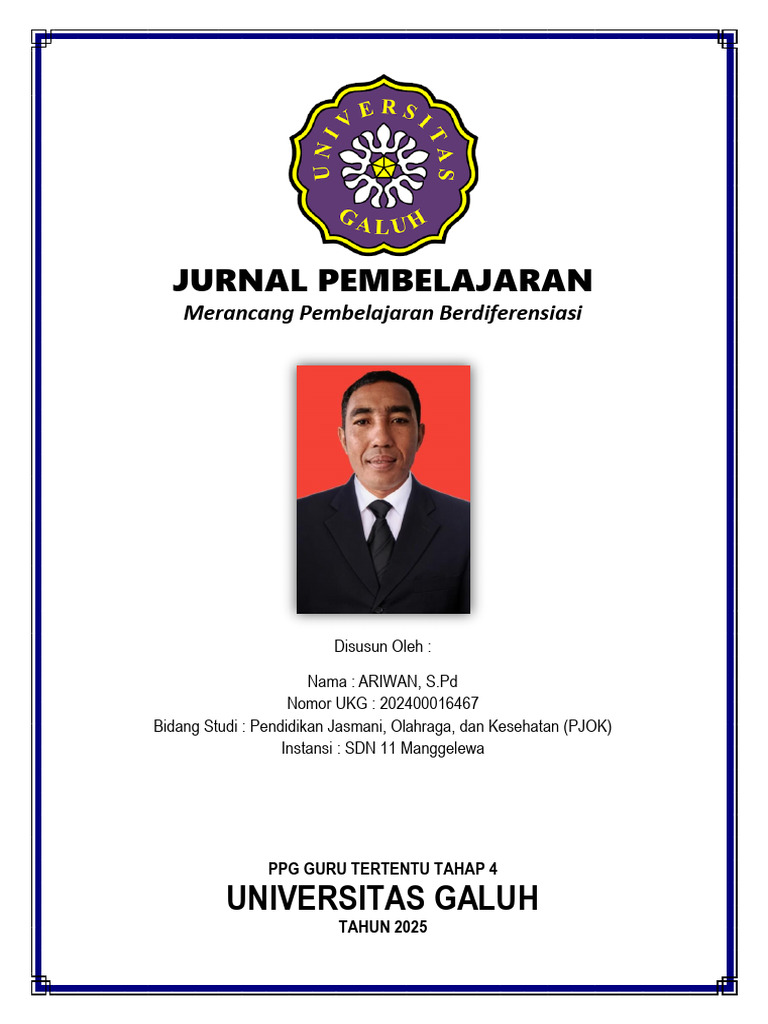 ARIWAN_202400016467_Merancang Pembelajaran Berdiferensiasi | PDF