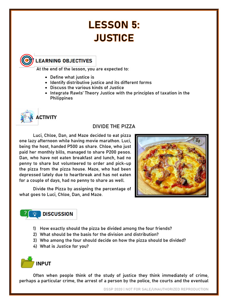 Lesson 5 Justice | PDF | Justice | Crime & Violence
