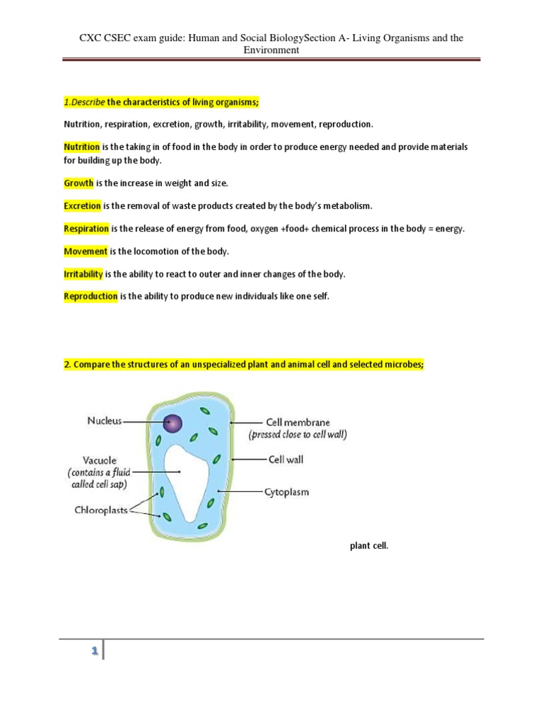 HSB | PDF | Cell (Biology) | Organisms
