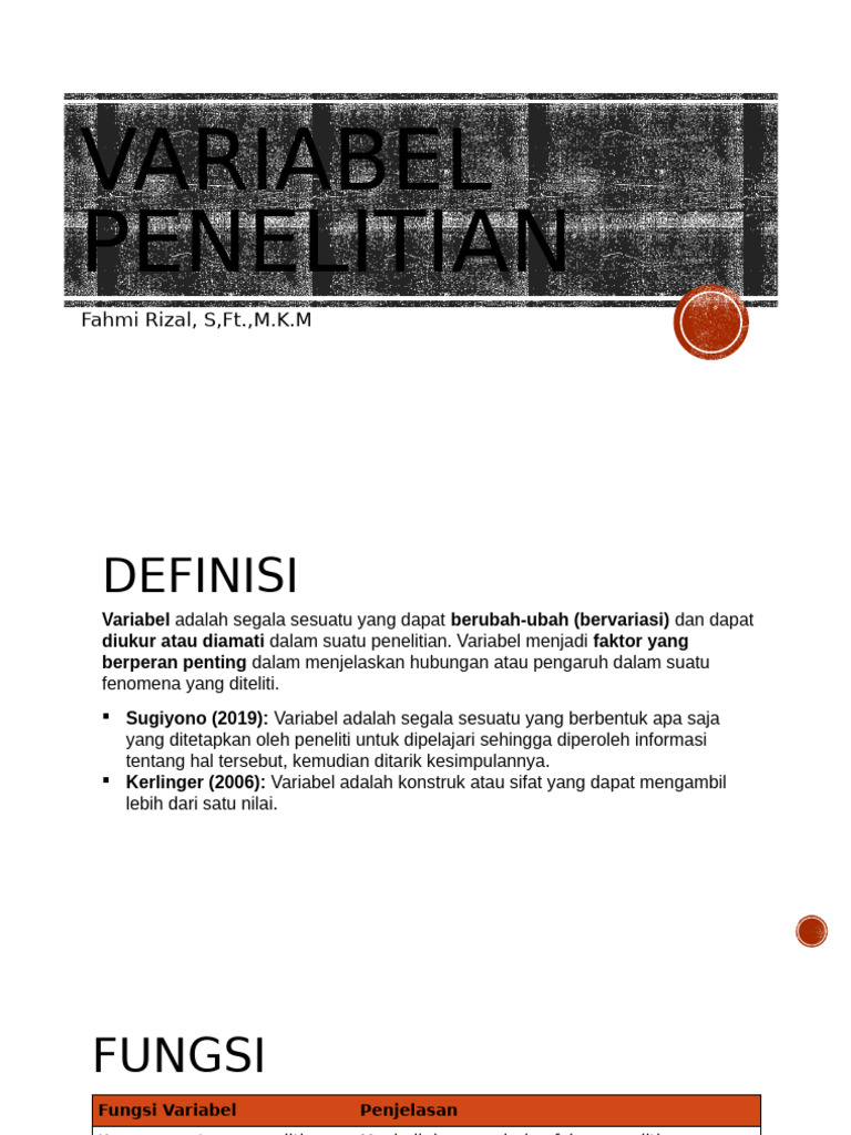 Variabel Penelitian | PDF