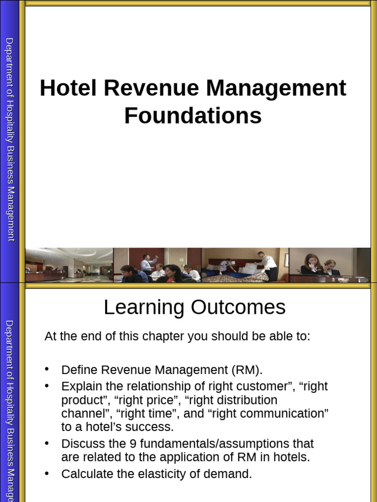 Revenue Management Foundations.ppt | PDF | Elasticity (Economics) | Demand