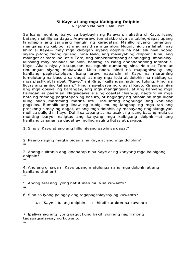Filipino Activity | PDF