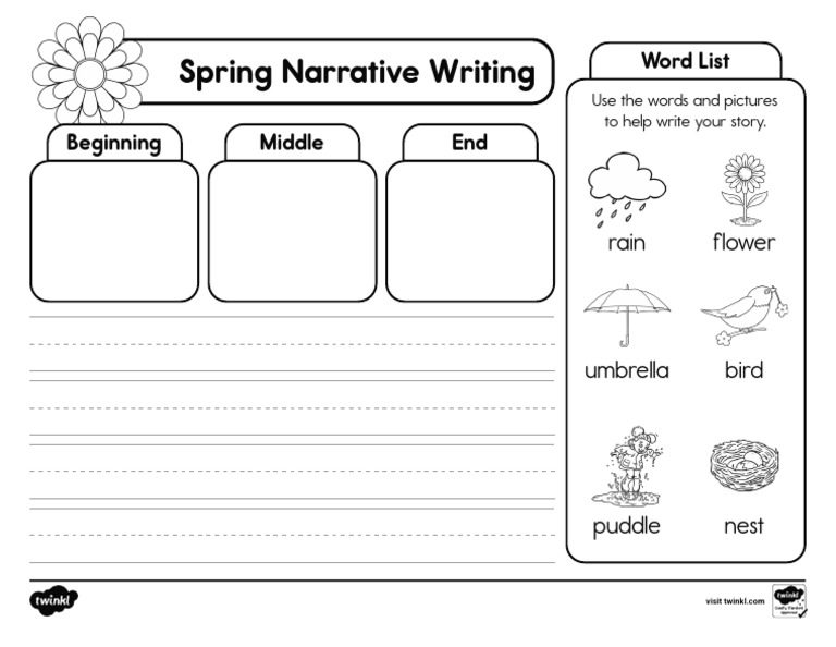 BW Spring Narrative Writing Practice | PDF