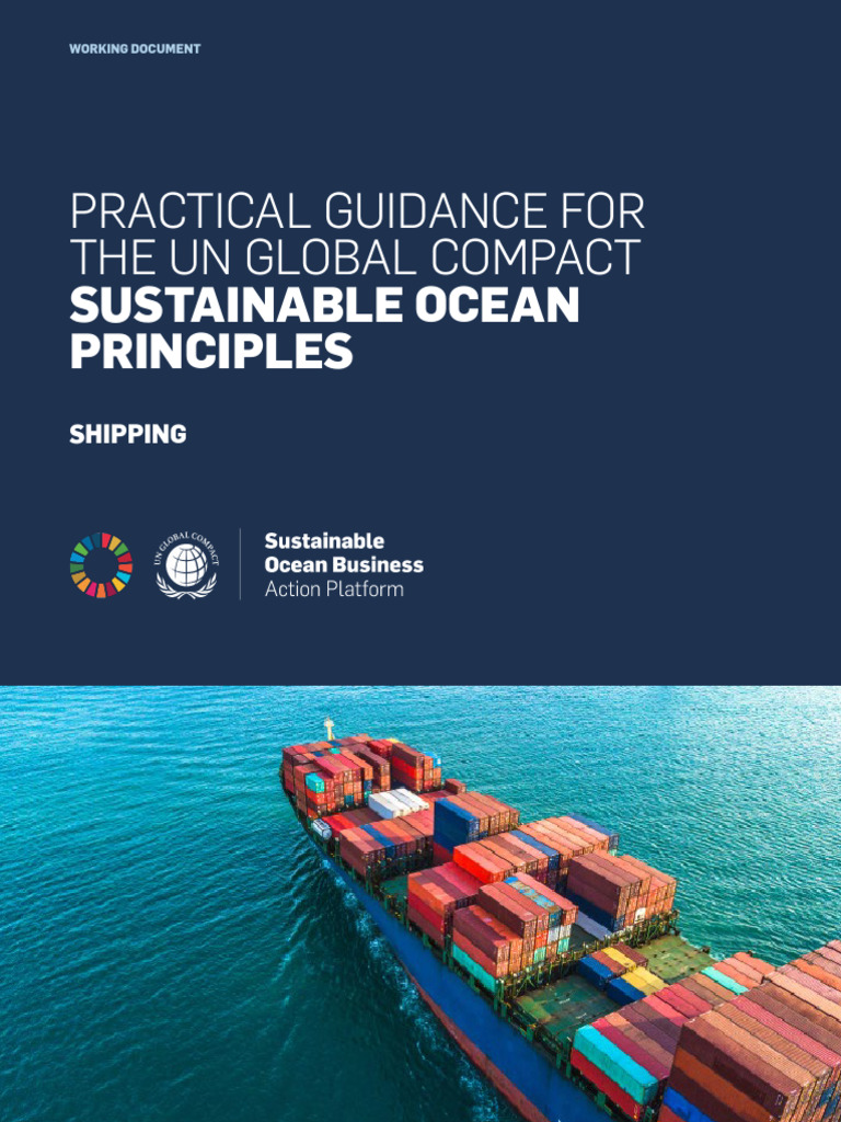 UN Global Compact Shipping Guidance | PDF | Sustainability | Climate ...