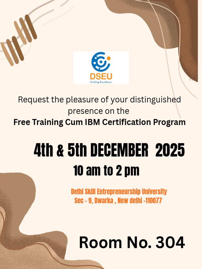 4th & 5th December IBM Certification Program | PDF