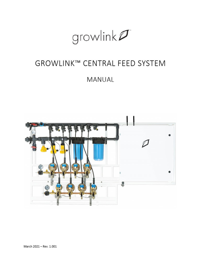 Growlink™ CFS Installation Manual | PDF | Pump | Power Supply
