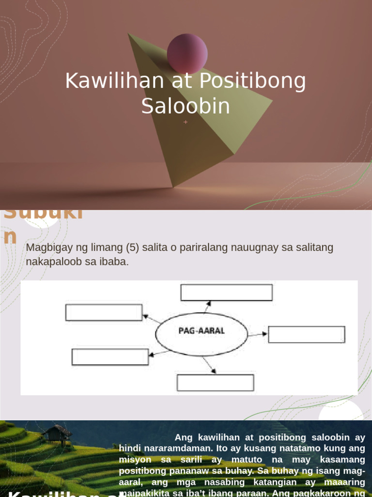 Kawilihan at Positibong Saloobin v2 | PDF