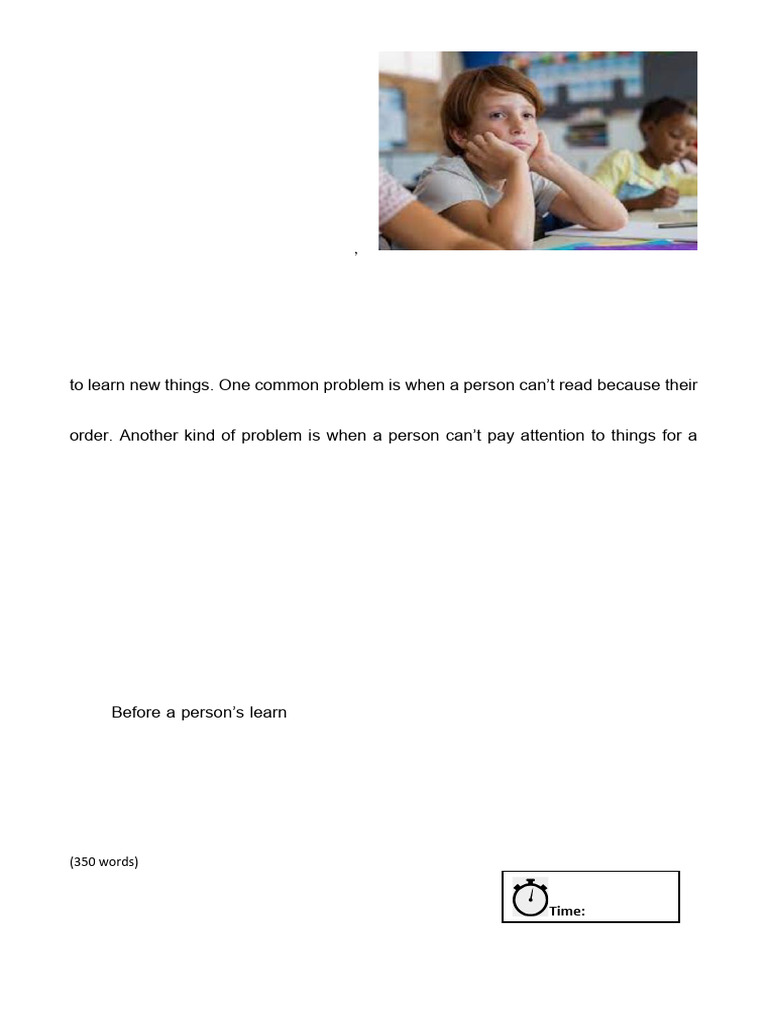 Timed Reading 2 (Learning Problems) | PDF