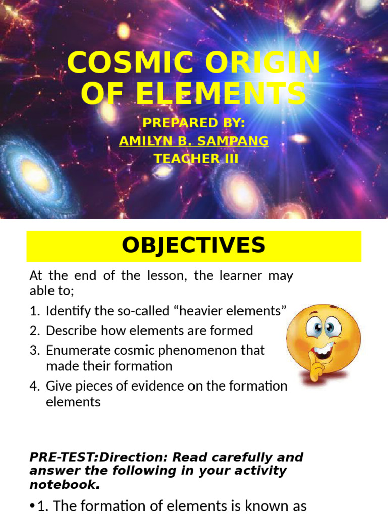 Cosmic Origin of Elements | PDF | Chemical Elements | Neutron