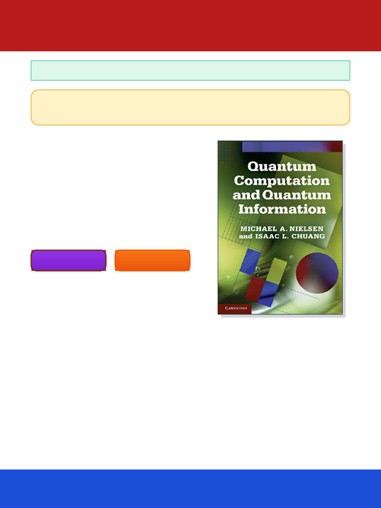 Quantum Computation and Quantum Information: 10th Anniversary Edition – Ebook PDF Version ebook ...