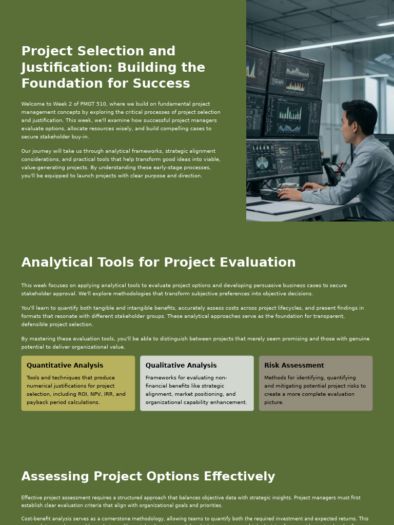 2WK Project Selection and Charter | PDF | Cost–Benefit Analysis ...