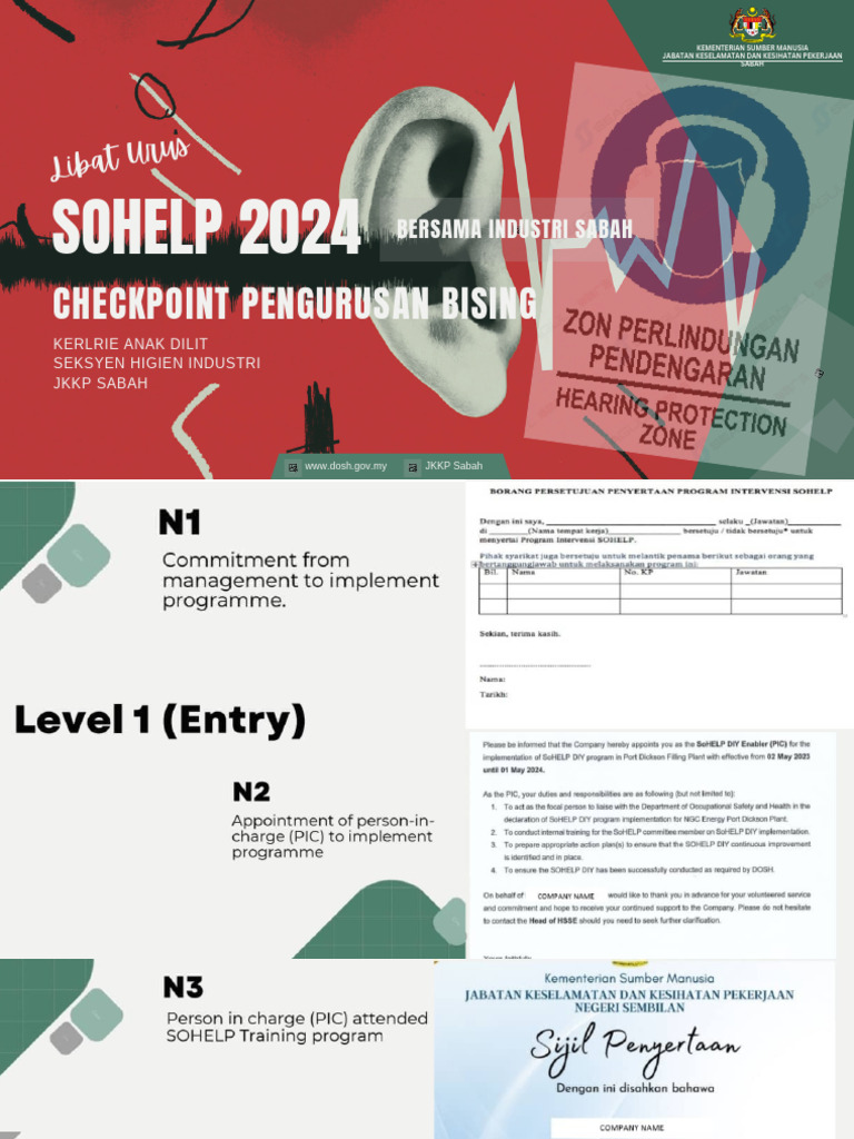 Checkpoint Pengurusan Bising JKKP Sabah | PDF