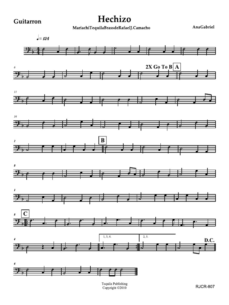 Hechizo - Ana Gabriel - Bass | PDF