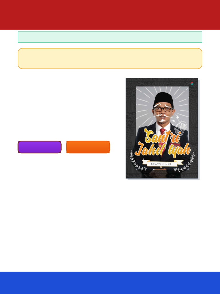 Santri Jahil Iyah Dzawin Nur Ebook Unlimited PDF | PDF
