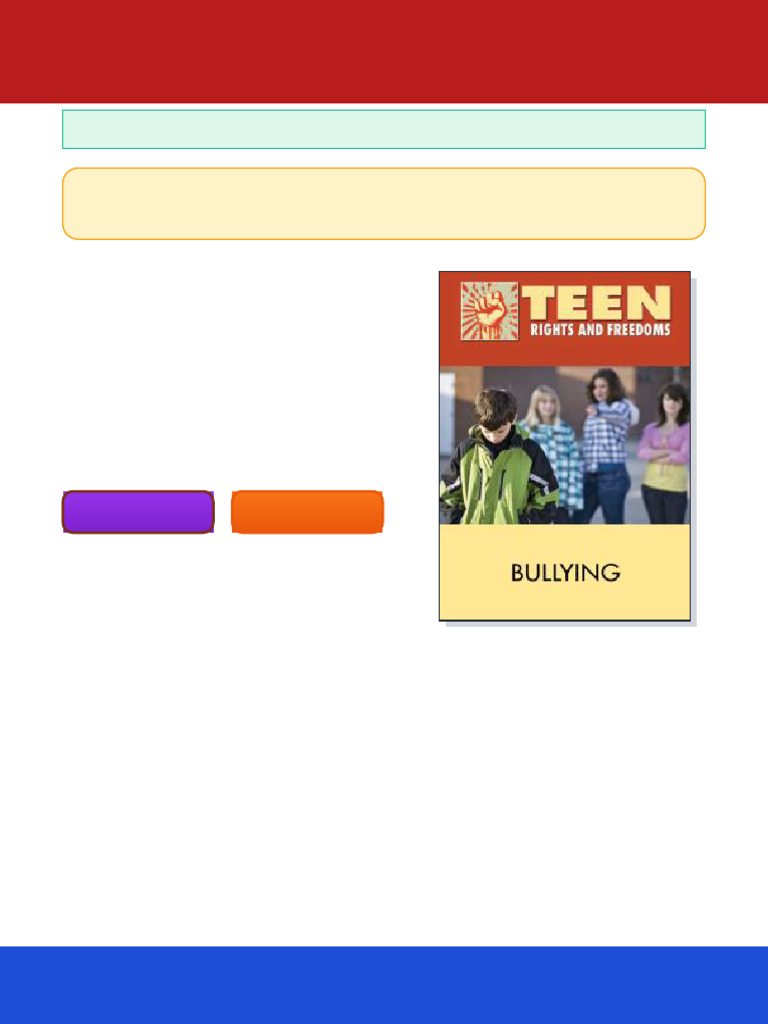 Bullying 1st Edition David M. Haugen ebook insider edition | PDF ...