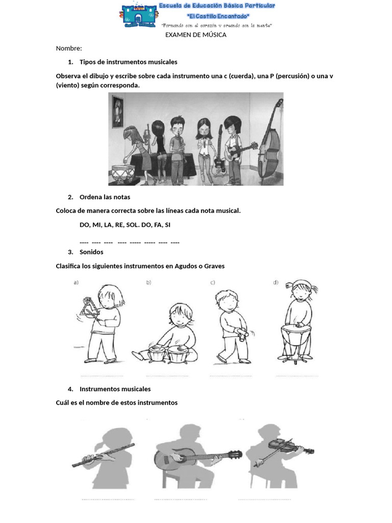 Examen de Musica | PDF