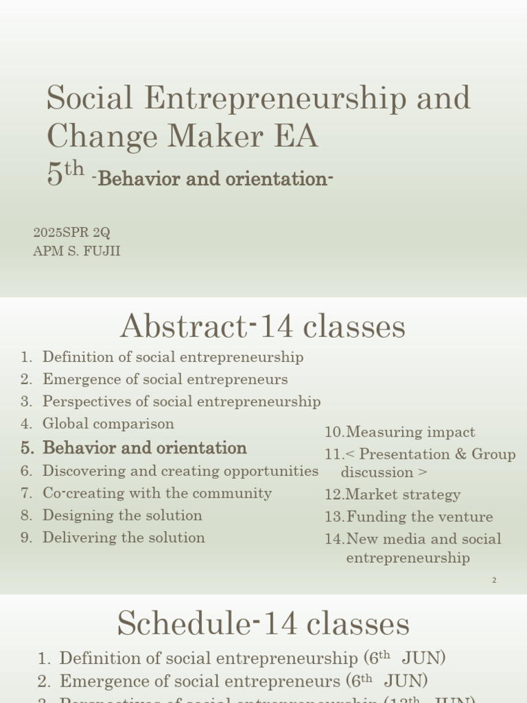 Social Entrepreneurship Behavior Insights | PDF | Entrepreneurship ...