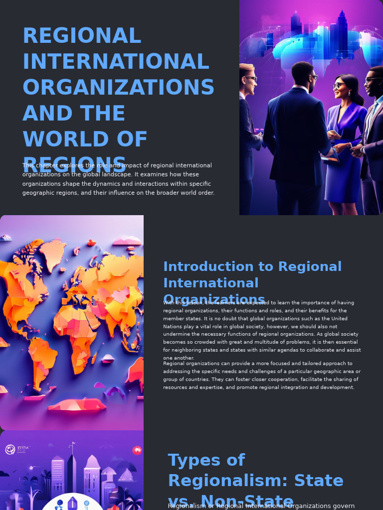 Chapter 2 Lesson 2 - Regional Organizations | PDF | International ...