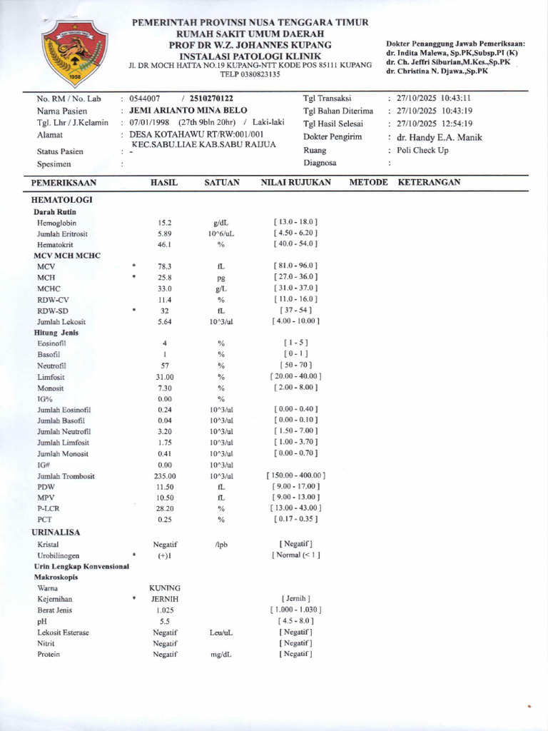 Hasil Lab | PDF