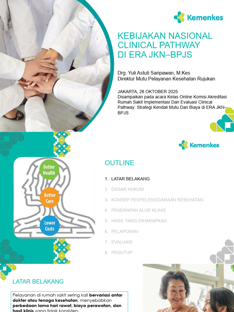 1 Kebijakan Nasional Clinical Pathway Di Era Jknbpjs 1649 | PDF