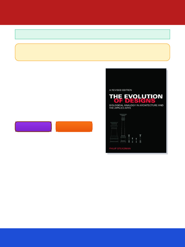 The Evolution of Designs Biological Analogy in Architecture and The ...