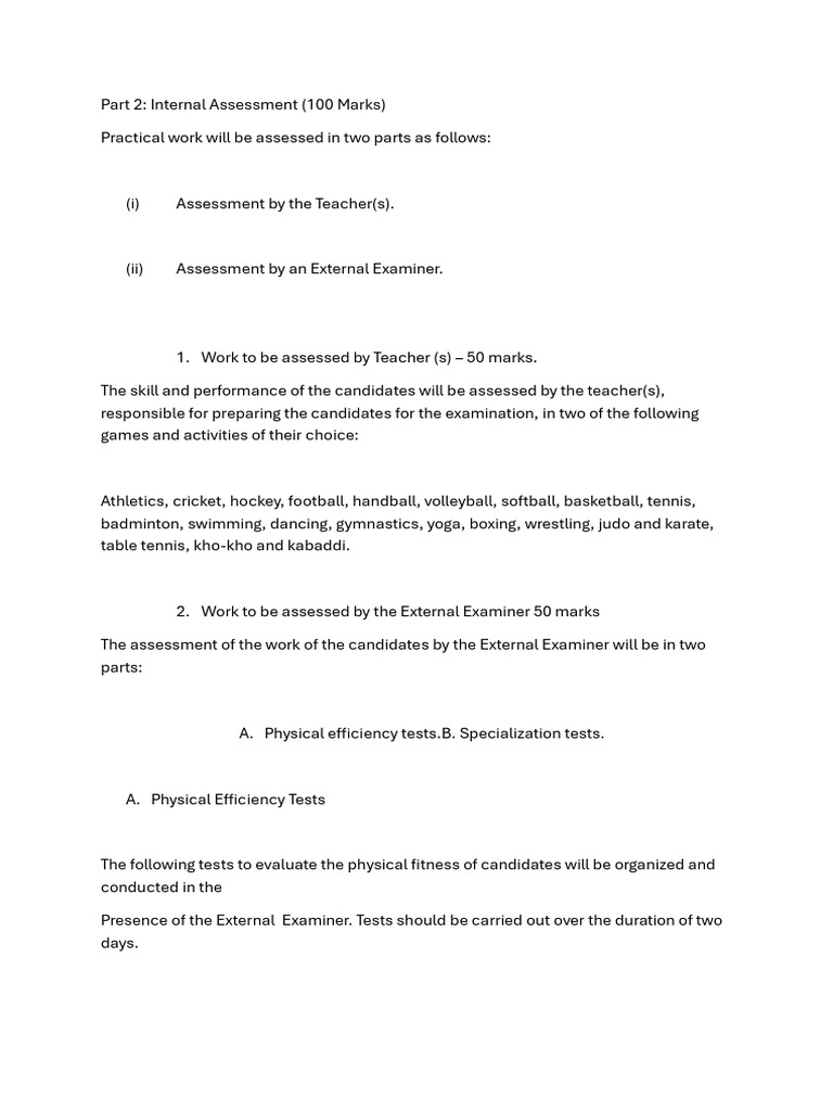 Practical Exam Methods | PDF