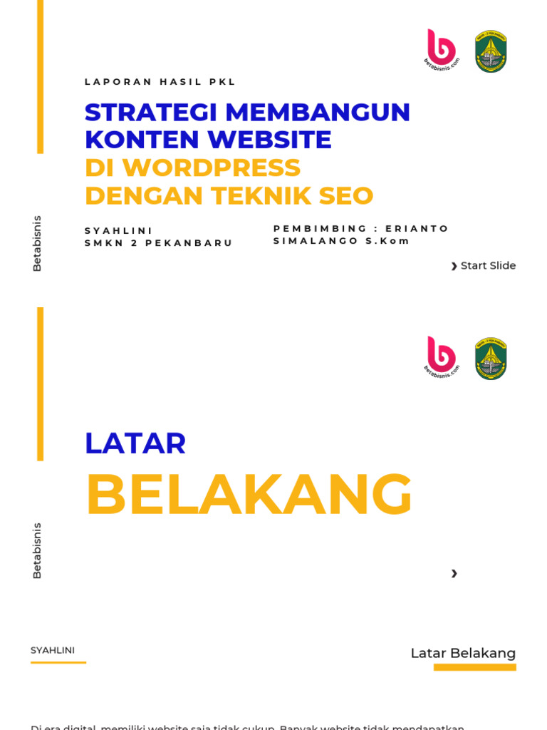 Contoh Laporan Pkl Smk Rekayasa Perangkat Lunak (Rpl) | PDF