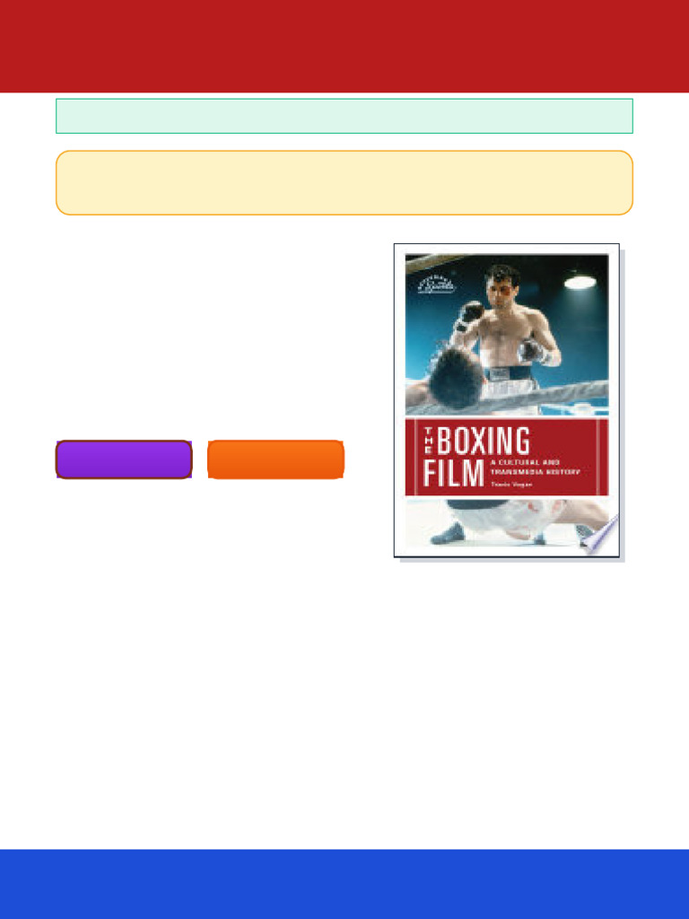 The Boxing Film 1st Edition Travis Vogan ebook desktop pdf version ...
