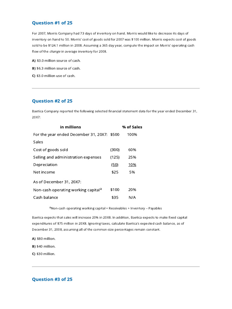 Reading 32 Financial Statement Analysis - Applications | PDF