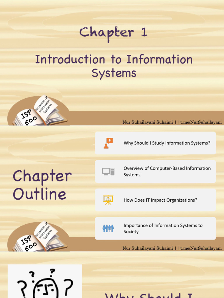 ISP500 Topic 1 Introduction to Information Systems_Ch1 | PDF ...