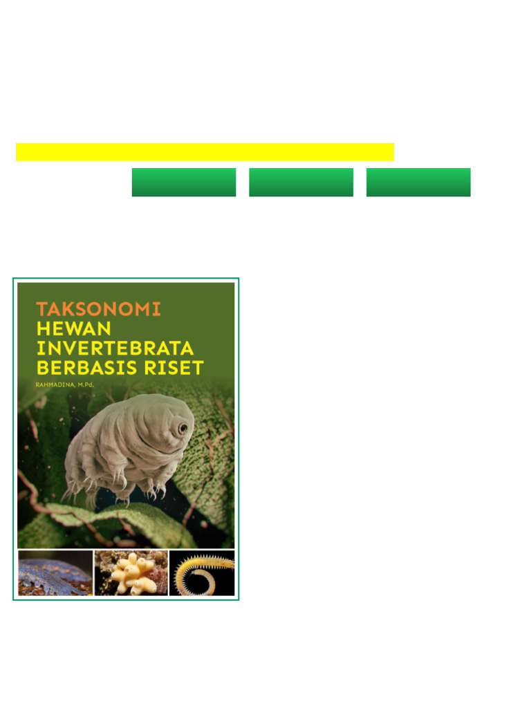 (Ebook) Taksonomi Hewan Invertebrata Berbasis Riset by Rahmadina, M.Pd ...