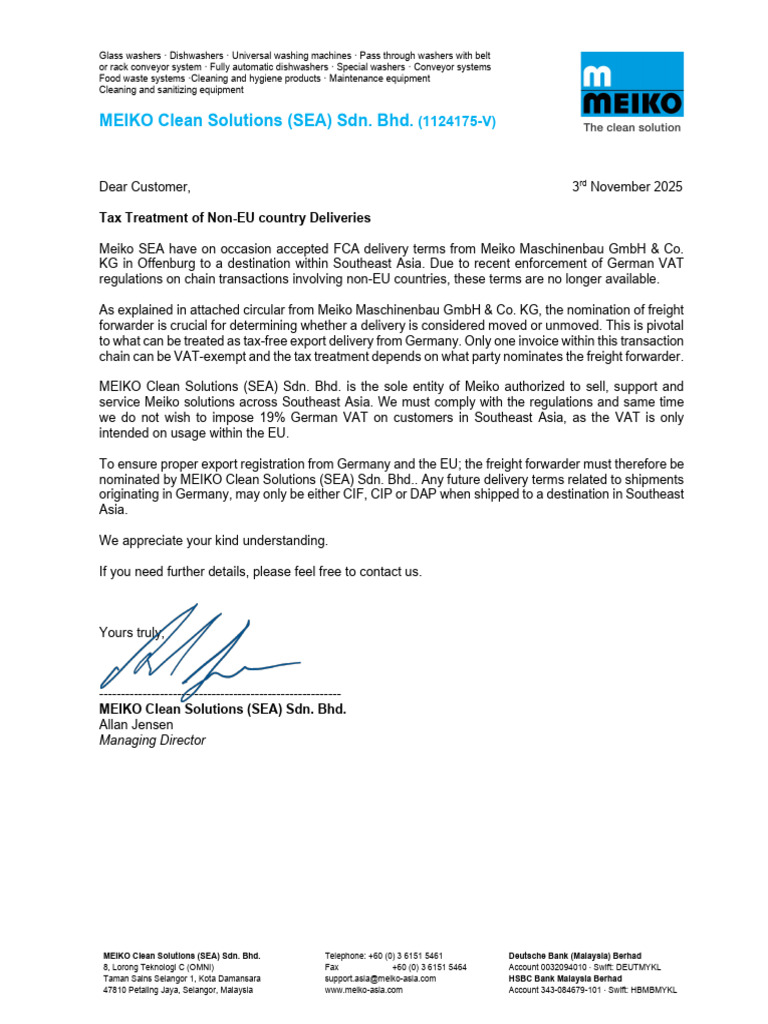 VAT Treatment for Non-EU Deliveries | PDF | Business | Economies