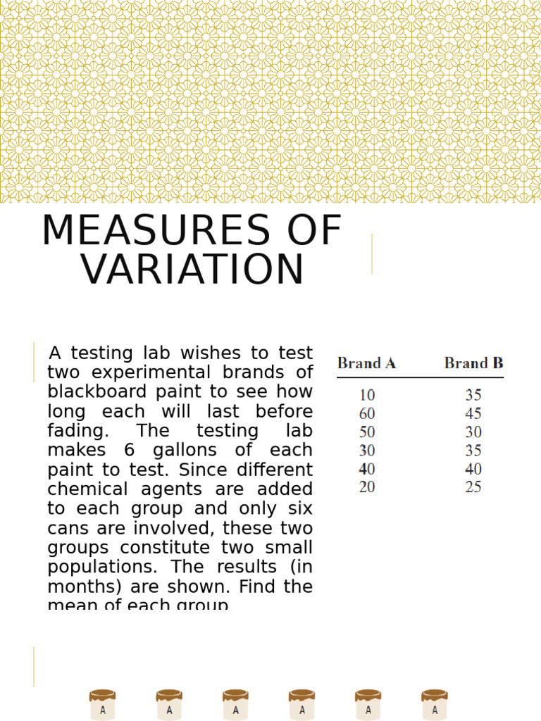 Measures of Variation and Dispersion | PDF | Standard Score | Standard ...
