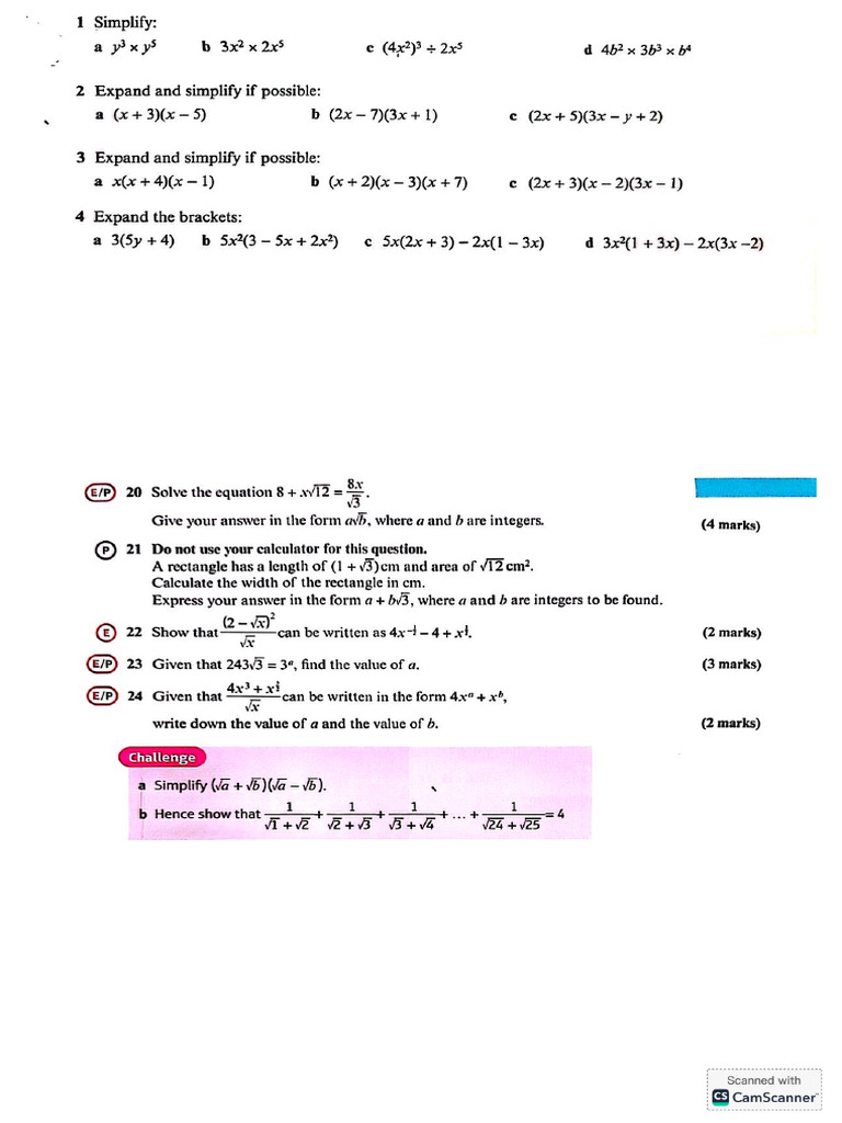 Maths Unit 1 | PDF