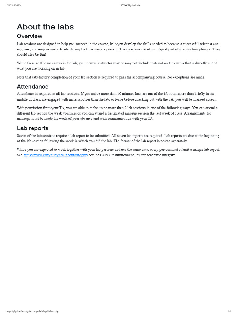 About The Lab | PDF