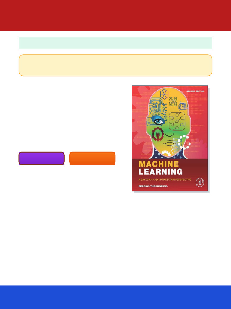 Machine Learning: A Bayesian and Optimization Perspective 2nd Edition ...