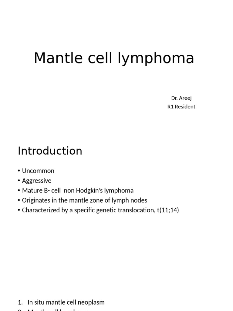 Understanding Mantle Cell Lymphoma | PDF | Diseases And Disorders ...
