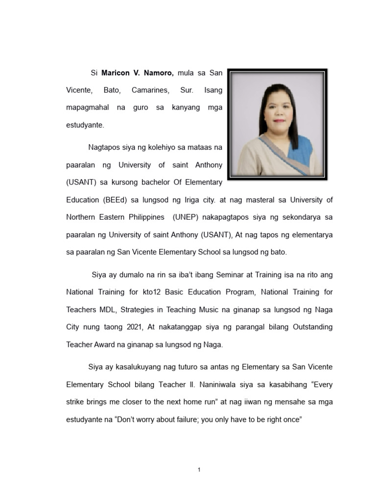 Bionote Ni Maricon 4 | PDF