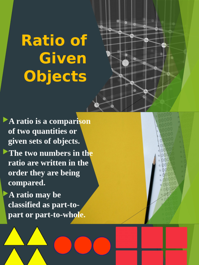 Ratio of Given Objects | PDF | Ratio | Elementary Mathematics
