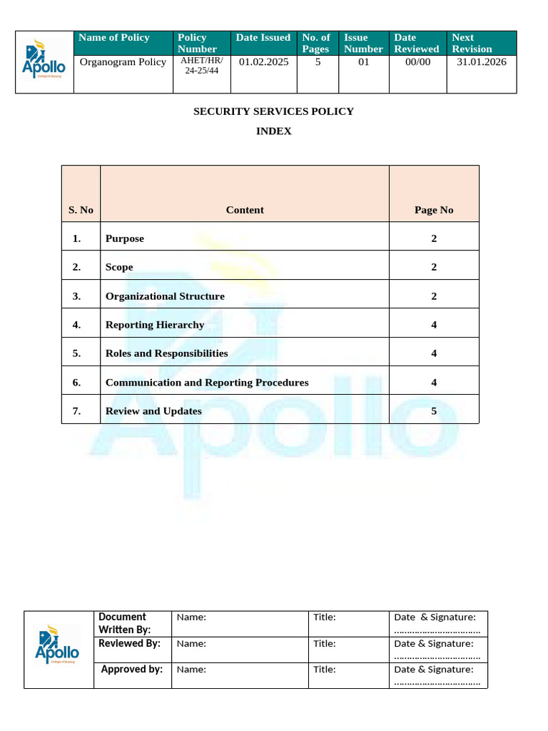 AHET - Organogram - 01.02.2025 | PDF | Student Affairs | Dean (Education)