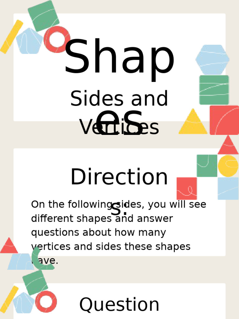 Colorful Illustrative Shapes Math Presentation | PDF