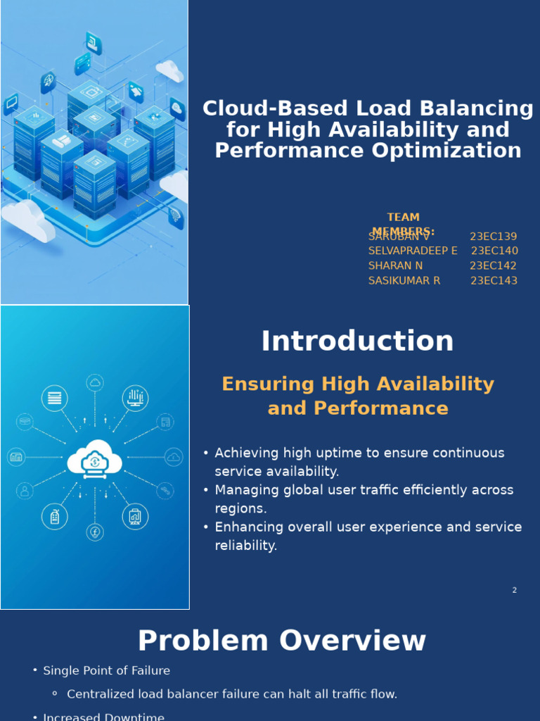 Presentation - Cloud-Based Load Balancing | PDF | Load Balancing (Computing) | Cloud Computing