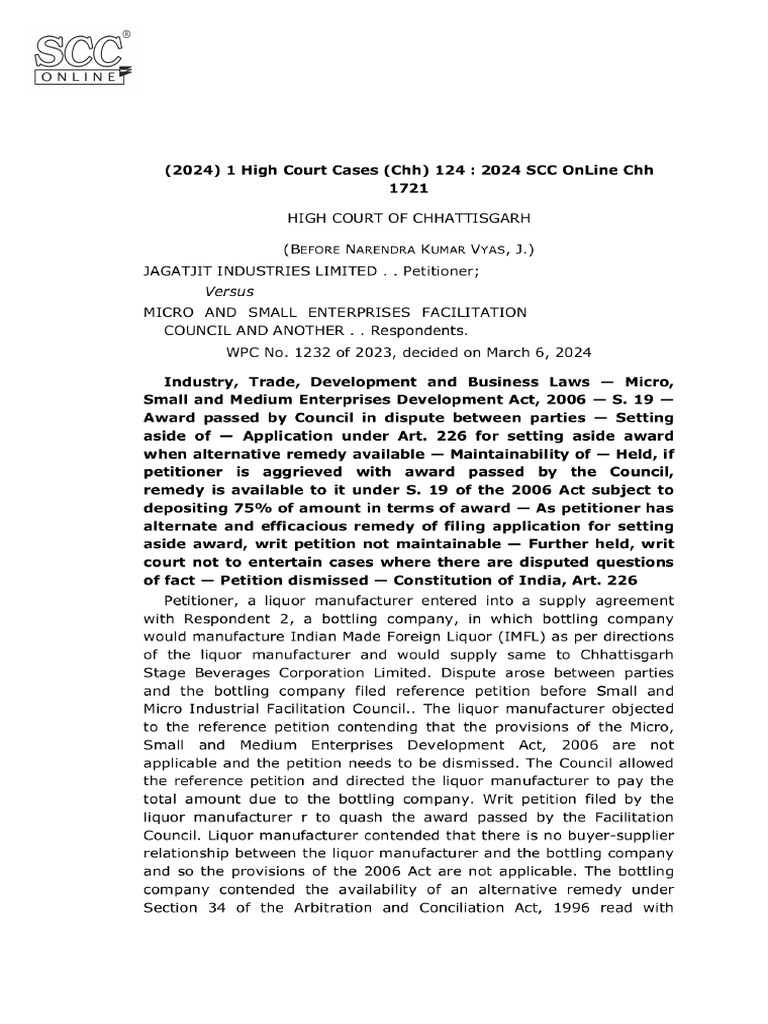 J_2024_1_HCC_Chh_124_2024_SCC_OnLine_Chh_1721_smritee199_dsnluacin_20251203_175603_1_33 | PDF